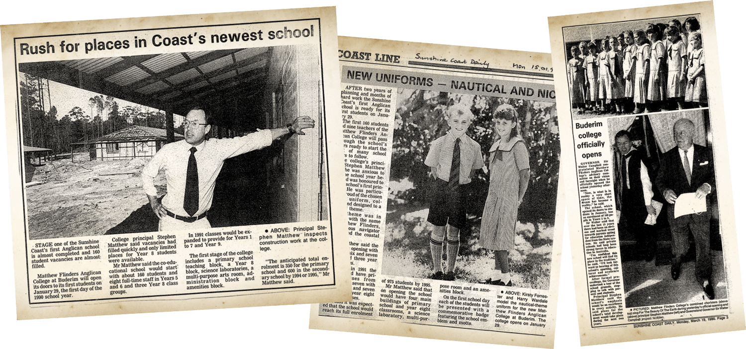 The beginning of Matthew Flinders Anglican College – Matthew Flinders ...